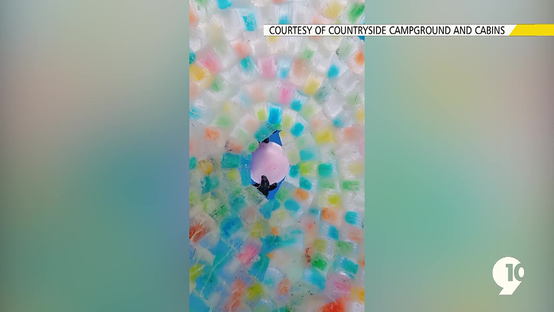 Harrison campground makes the cold colorful with this crazy cool igloo ...
