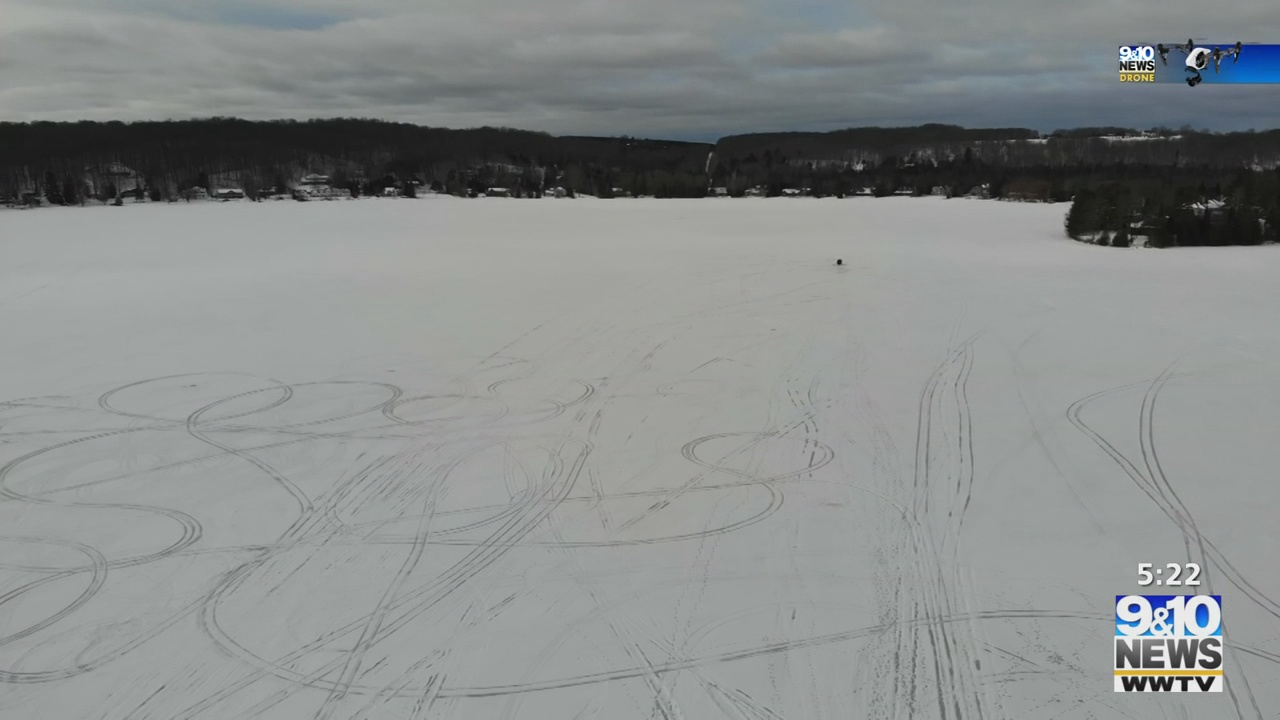 Northern Michigan From Above: Walloon Lake Ice Fishing – 9&10 News