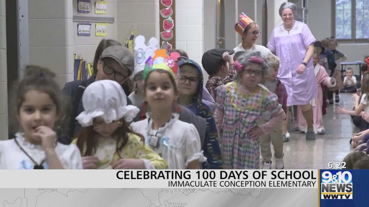 Immaculate Conception Elementary Celebrates 100 Days of School – 9&10 News