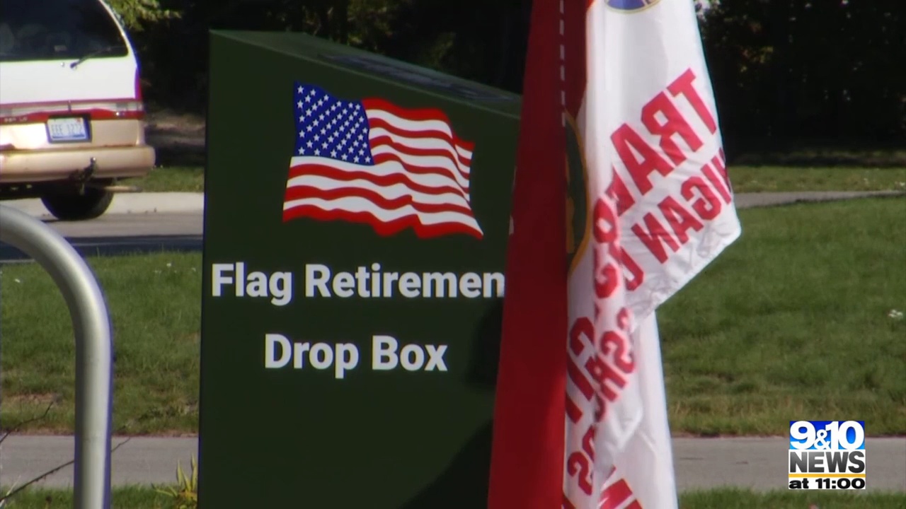 Flag Retirement Drop Box Now Available in Acme – 9&10 News
