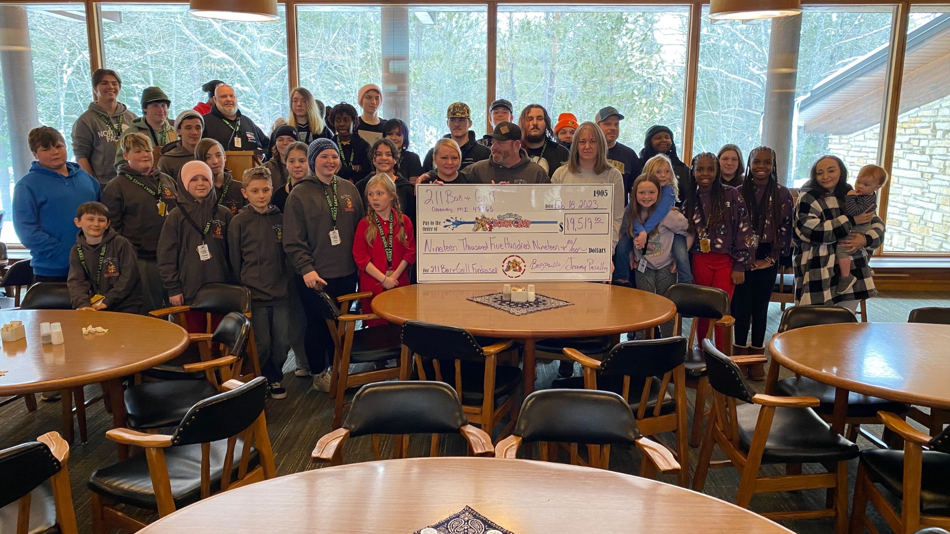 Onaway 211 Bar and Grill Raise Almost $20,000 for Great Lakes Burn Camp ...