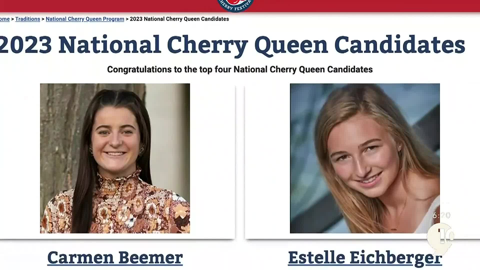 National Cherry Festival Announces Final Candidates for 2023-24 ...
