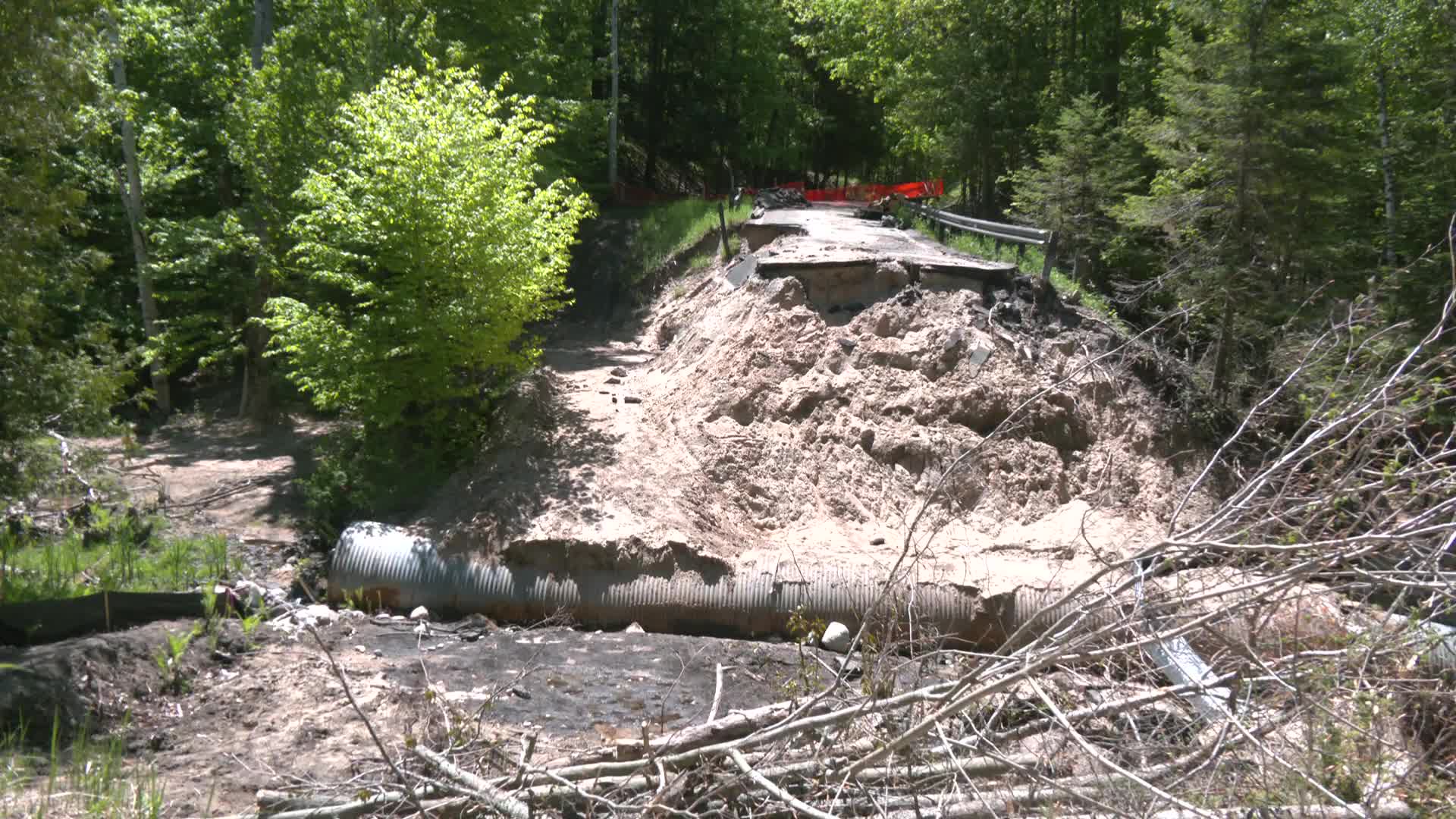 Detours in place as M-119 repairs continue after spring flooding ...