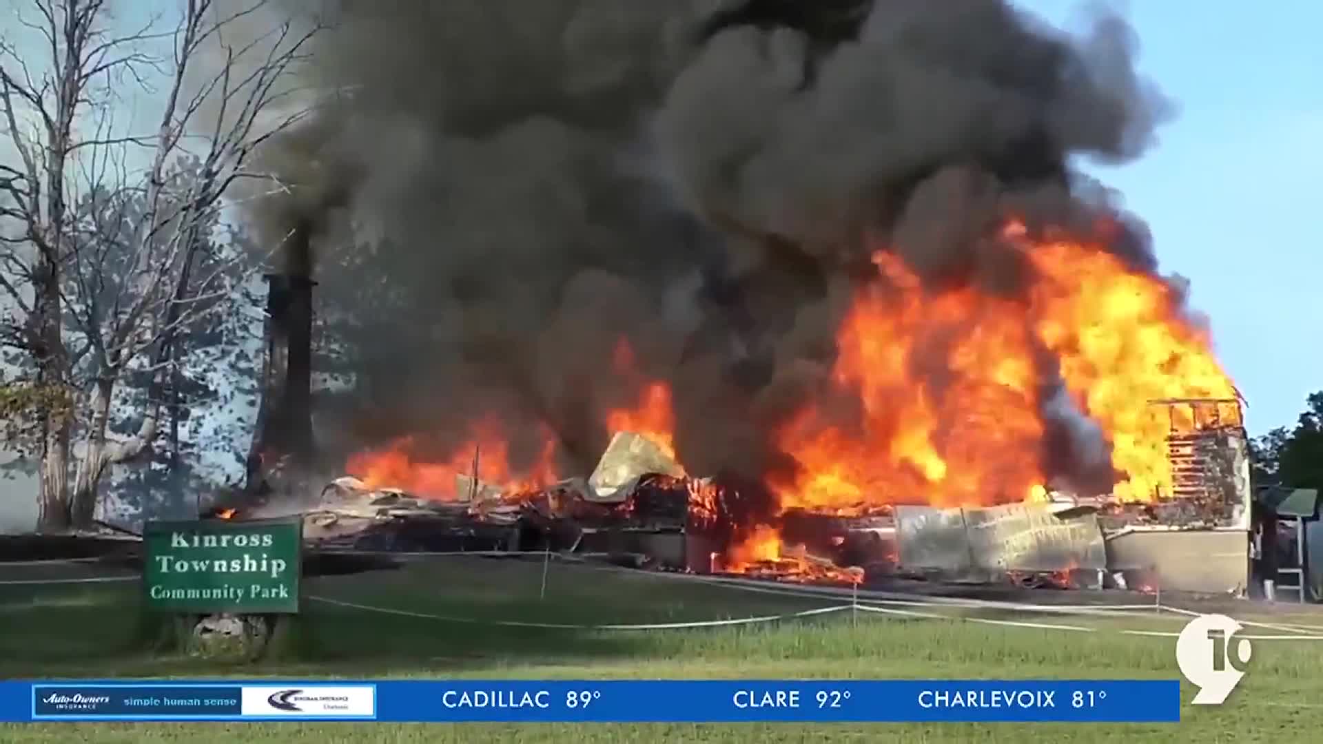 Fire destroys Kinross 4-H Center; cause under investigation ...