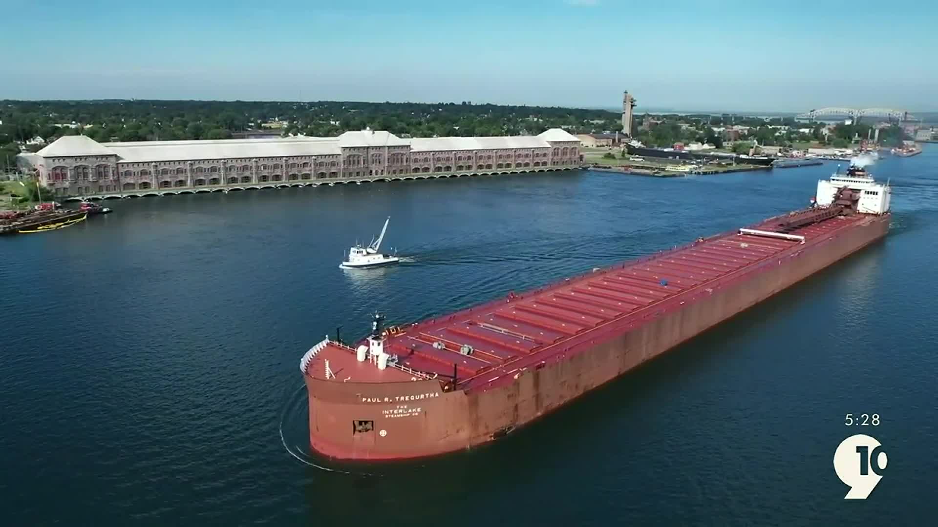 Northern Michigan From Above: Sailing through the Soo on the Paul R ...