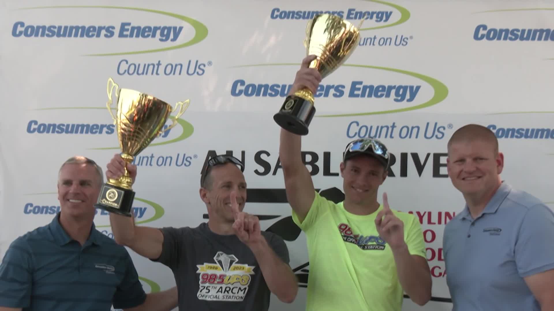 Steve Lajoie and Wesley Dean win the 2023 Au Sable River Canoe Marathon ...