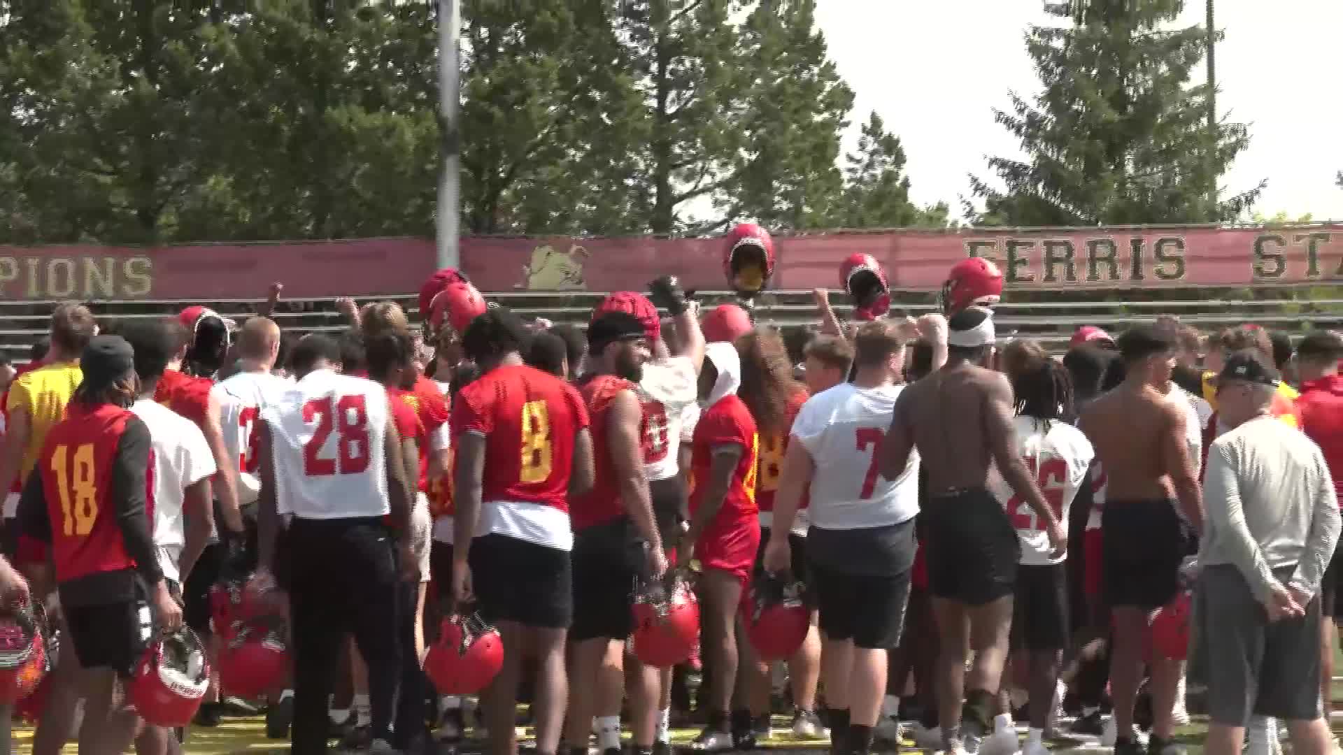 Ferris State Football returns to practice looking to threepeat as ...