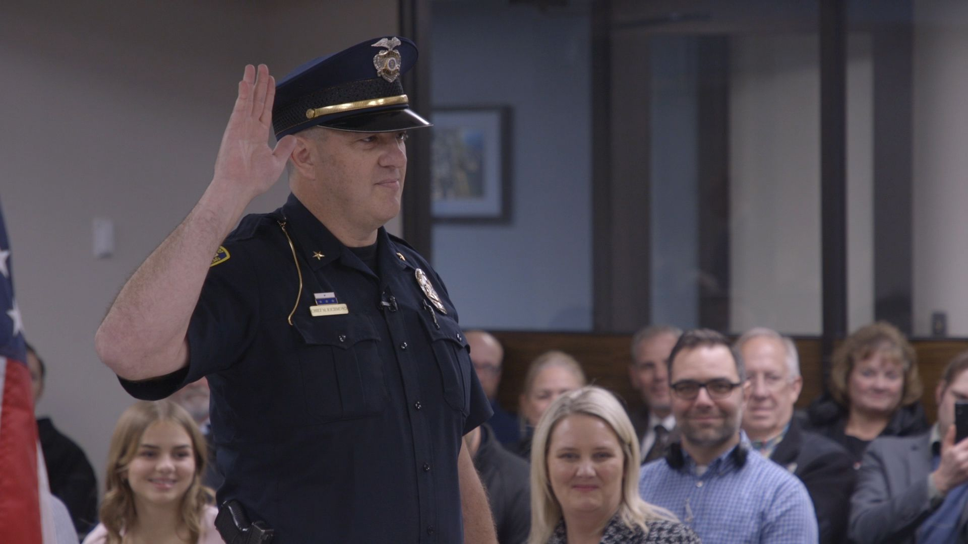 Traverse City hosts ceremony for new Chief of Police Matthew Richmond ...